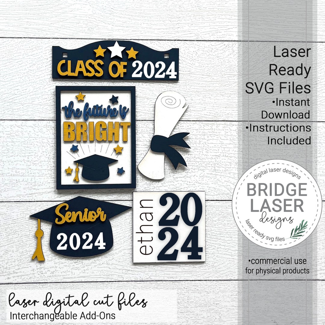 Graduation Laser Cut File, Graduation Interchangeable Add-on SVG ...