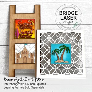 Beach Laser Cut Files, Summer Interchangeable Leaning Sign Bundle File ...