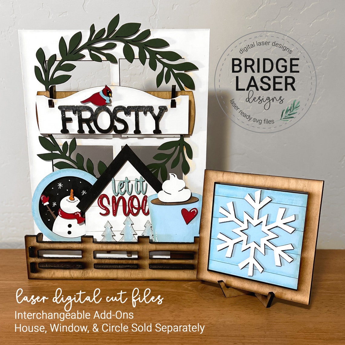 Snowman Laser Cut File Snowman Interchangeable Crate/fence - Etsy