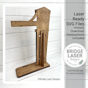 Post Sign Stand Laser Cut File, Post Sign Holder Laser SVG, Laser Cut ...
