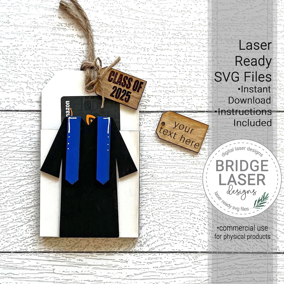 Graduation 2025 Gift Card Holder Laser File, Gift Card Holder SVG ...