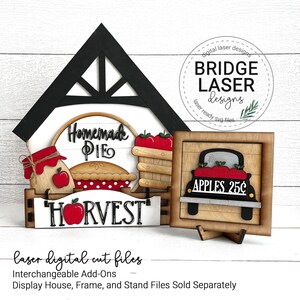 Apple Laser Cut File, Fall Harvest Interchangeable Crate/fence, Apple ...