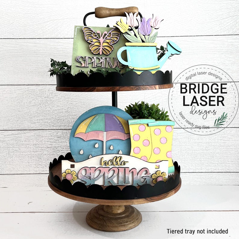 Spring Laser Cut File Spring Interchangeable Add On Umbrella - Etsy