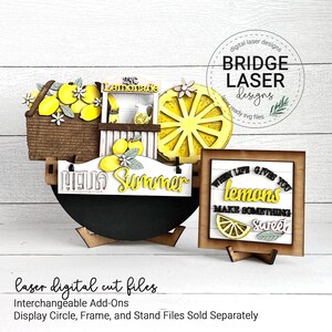 Lemon Summer Laser Cut File, Summer Lemonade Interchangeable Add On ...