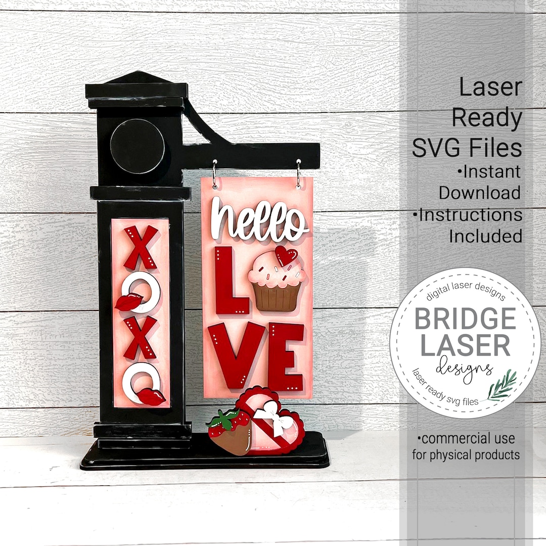 Valentine Laser Cut File, Valentine Interchangeable Laser File ...