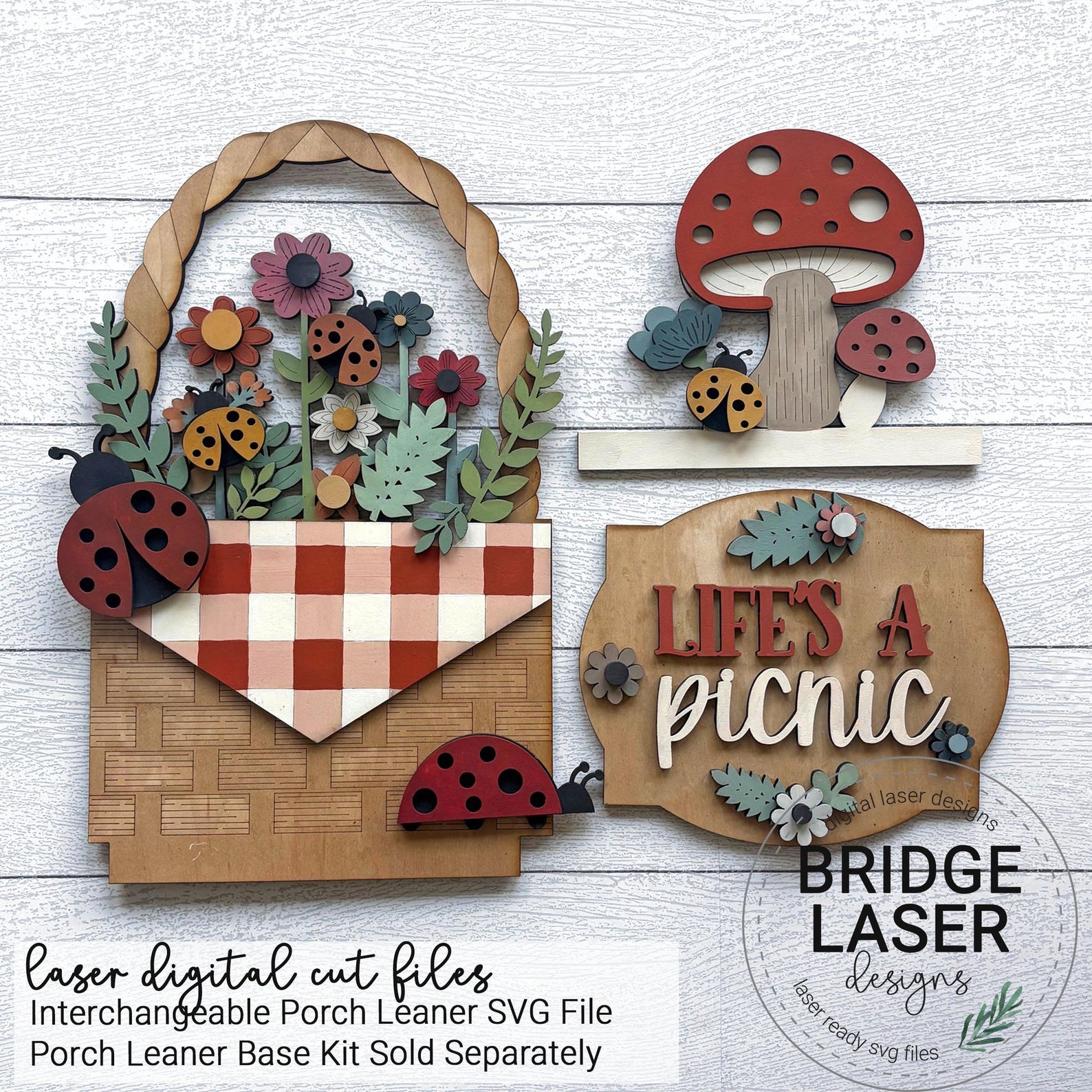 Summer Porch Leaner Sign Laser Cut File, Summer Interchangeable Porch ...