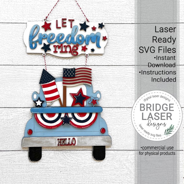 Patriotic Truck Svg - Etsy