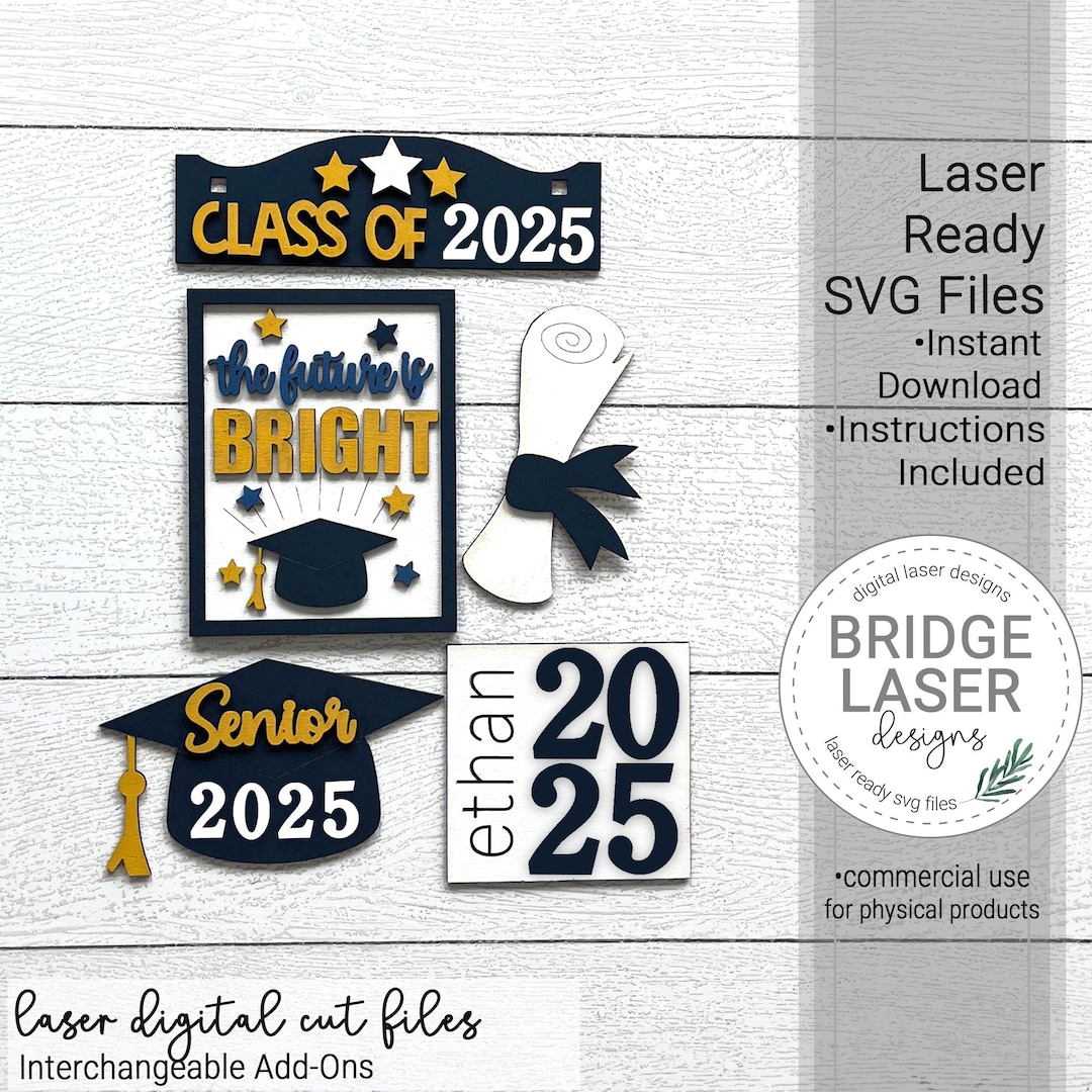 Graduation Laser Cut File, Graduation Interchangeable Add-on SVG ...