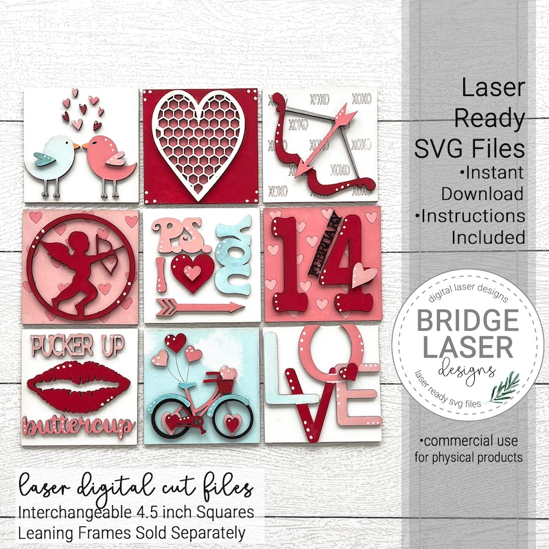 4x4 Laser Cut Frame File - Etsy