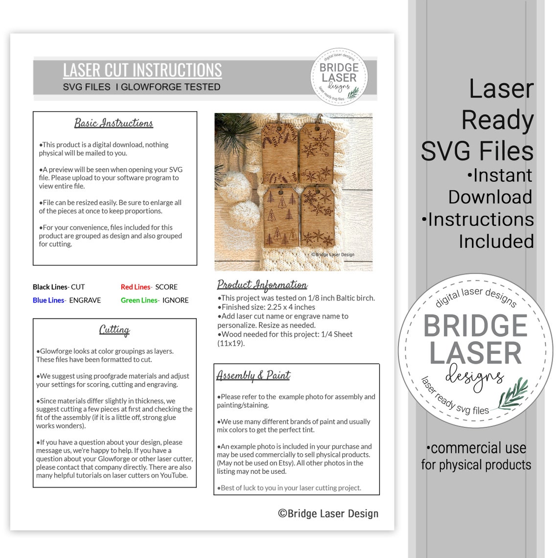 Stocking Tags Laser Cut File Christmas Stocking Name Tags - Etsy