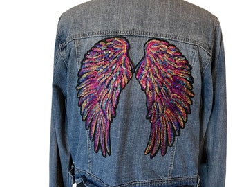 Angel Wings on Jacket - Etsy