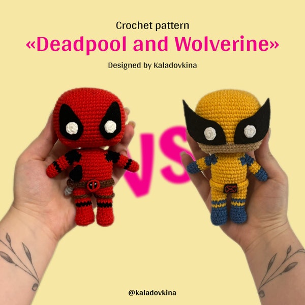 Crochet Deadpool and Wolverine Pattern - Etsy
