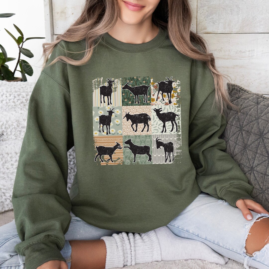 Boho Goat Farm, Farm Animals Sweat, Animals Mama Sweat, Gift for Mama ...