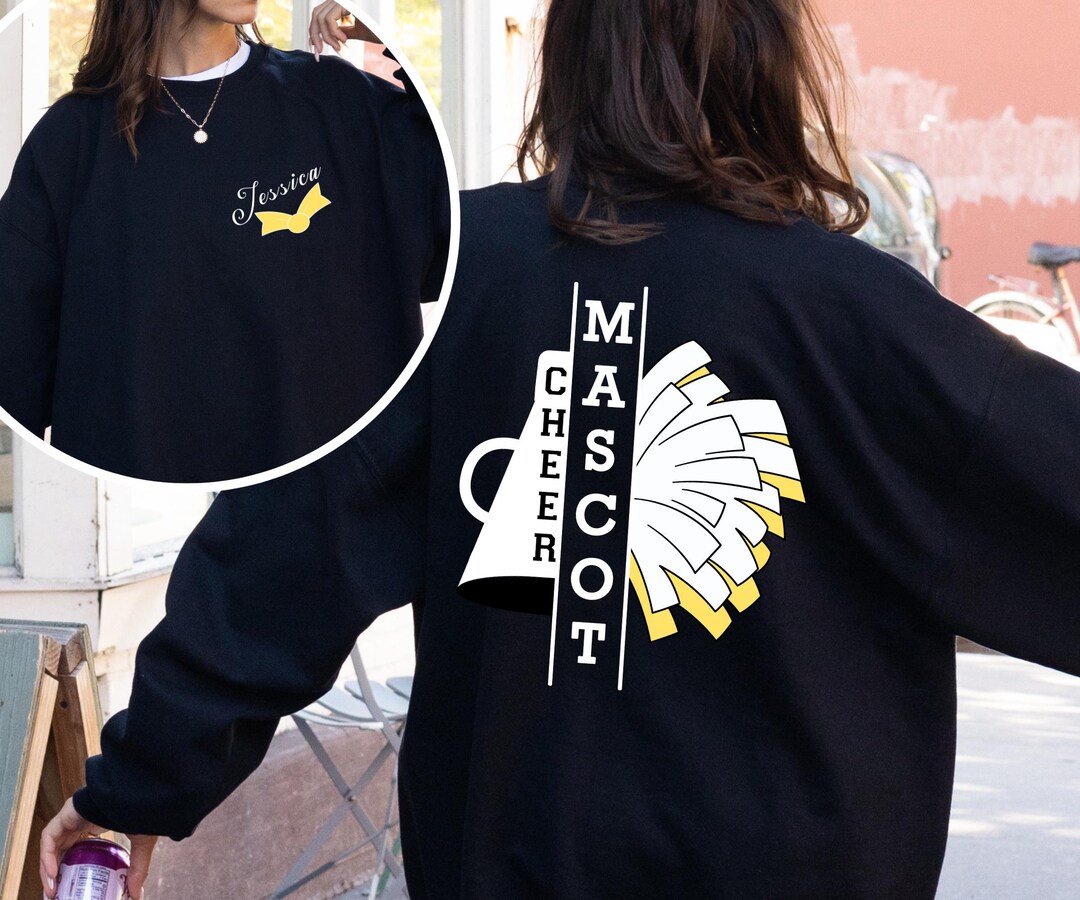 Custom Cheer Mascot Sweat, Cheer Megaphone Sweat, Cheer Mom Sweat ...