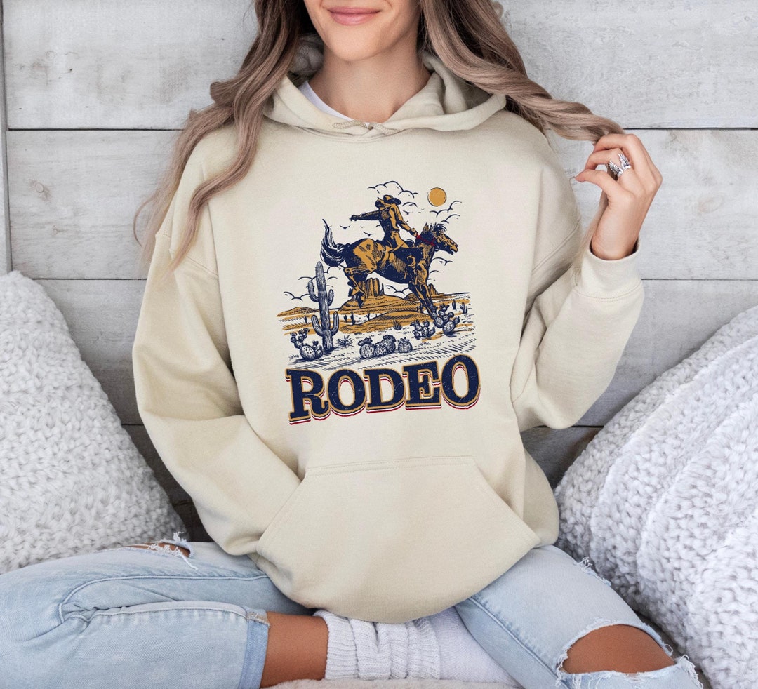 Rodeo Hoodie, Country Western Hoodie, Gift for Mom, Gift for Dad, Rodeo ...