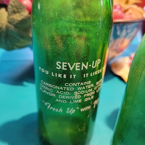 Vintage 7-up Bottle Collection - Etsy