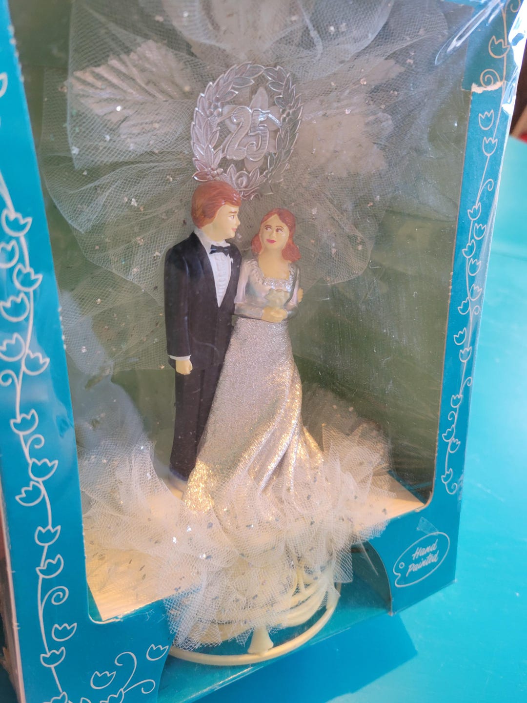 Vintage Silver Anniversary Cake Topper 25th MCM - Etsy