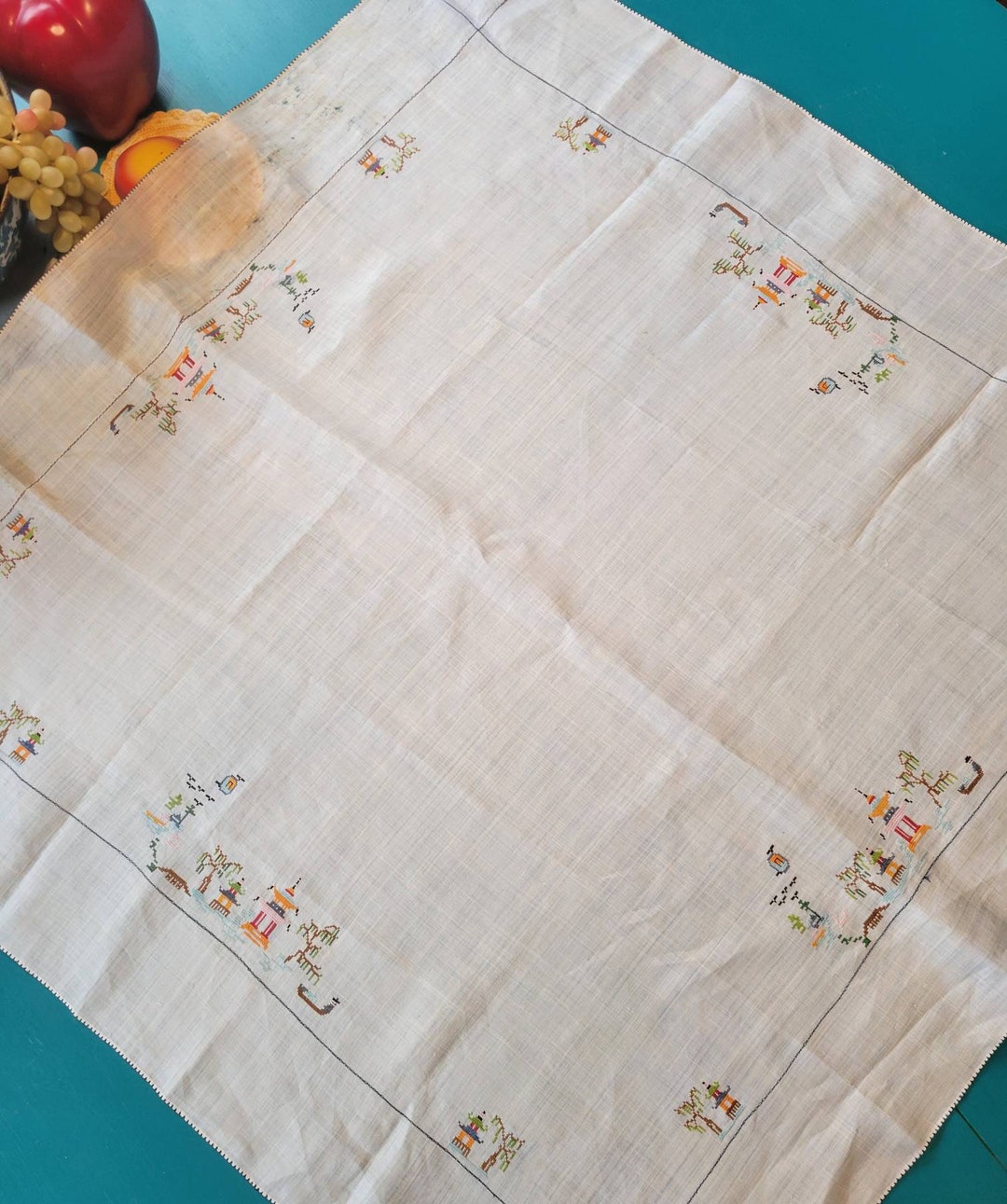 FREE Delicate Rice Cloth Linen Tablecloth - Etsy