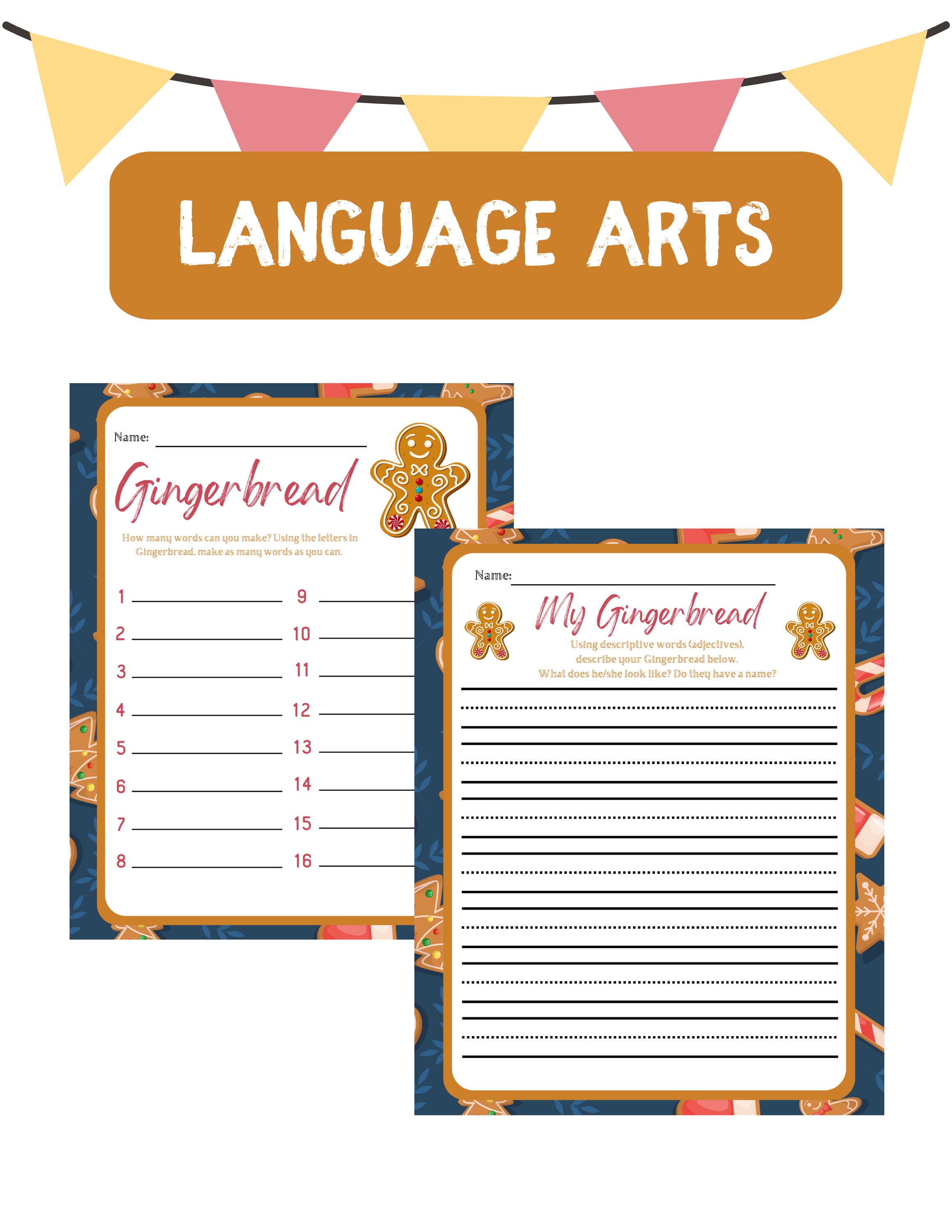 Christmas 5 Page Worksheet Bundle | Homeschool Printables | 1st Grade ...