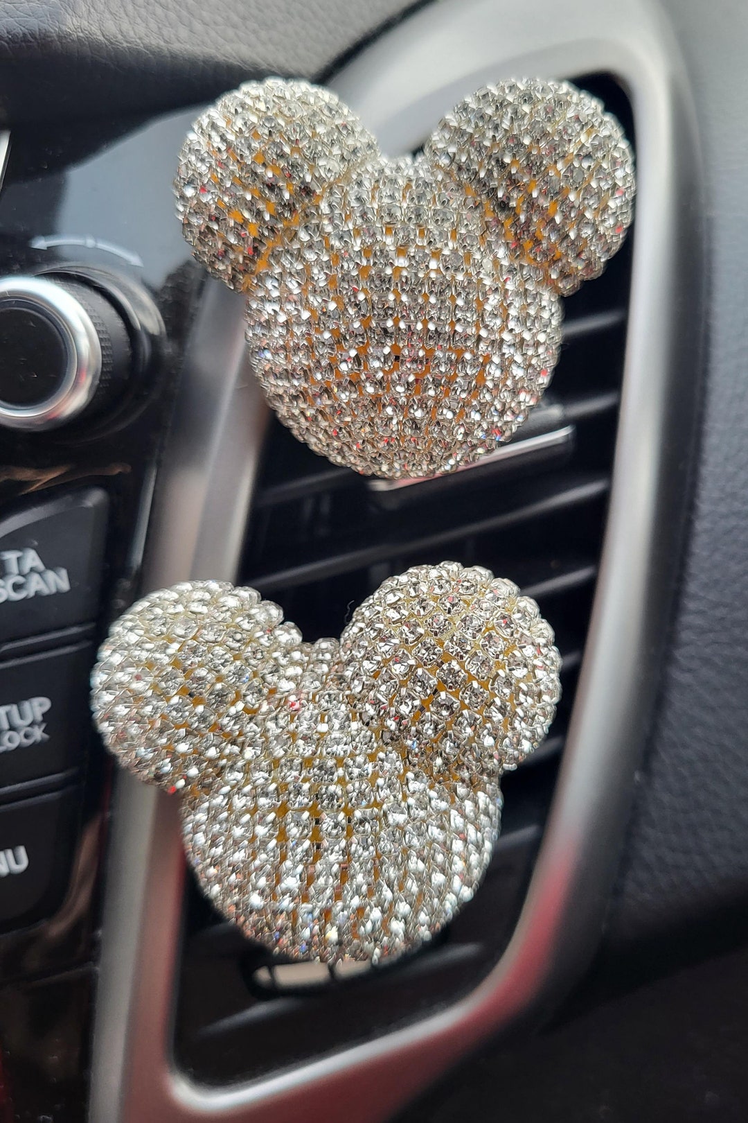 Stylec 2pcs Mickey Mouse Car Fragrance Air Freshener Auto Vent Diffuser ...