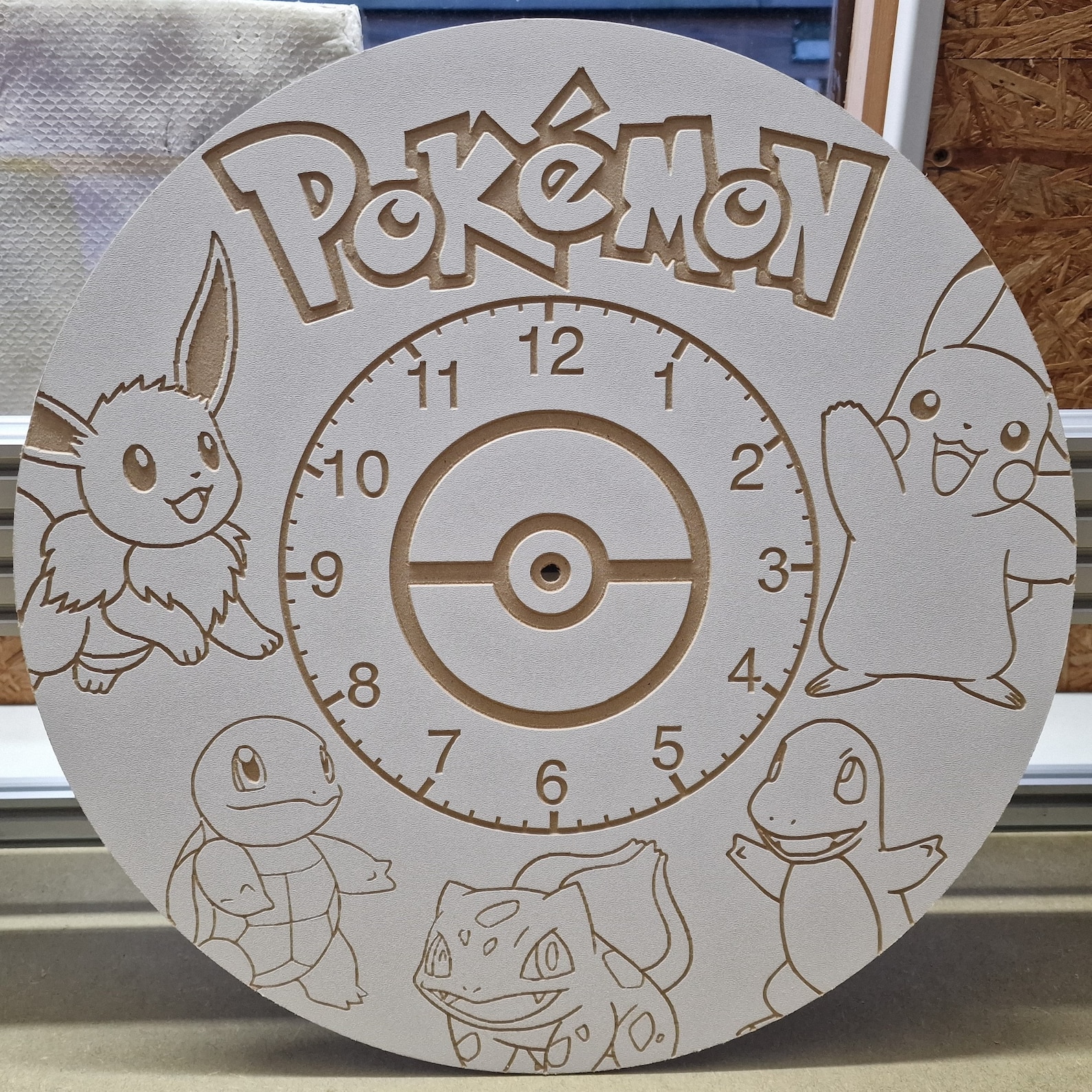 Pokemon Clock Svg, Dxf, Pdf, Eps, Ai , Cnc Engraving - Etsy