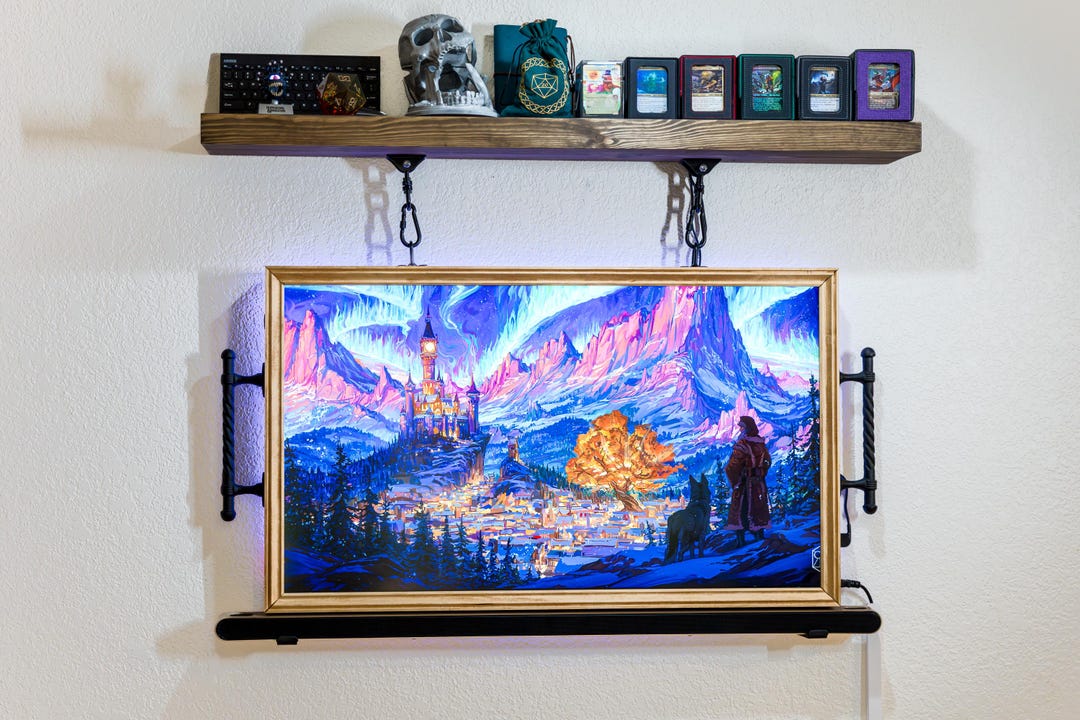 Wall-mounted Dnd Table Top (TV Included) - Etsy