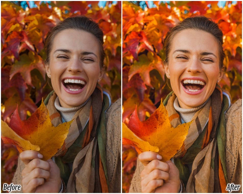 10 Lightroom Presets, Fall Colors Lightroom Presets for Mobile and ...