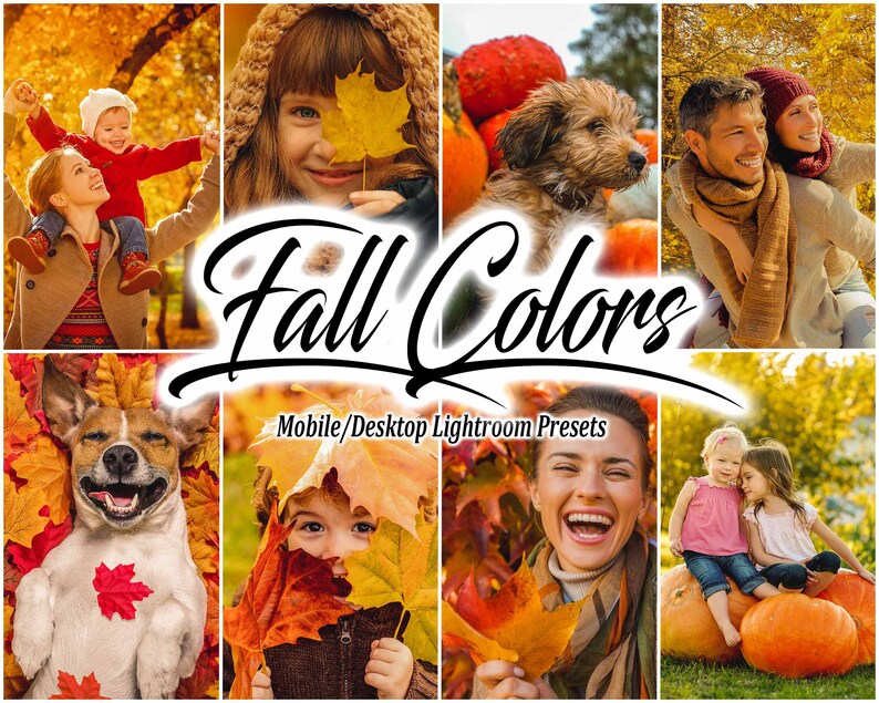 10 Lightroom Presets, Fall Colors Lightroom Presets for Mobile and ...