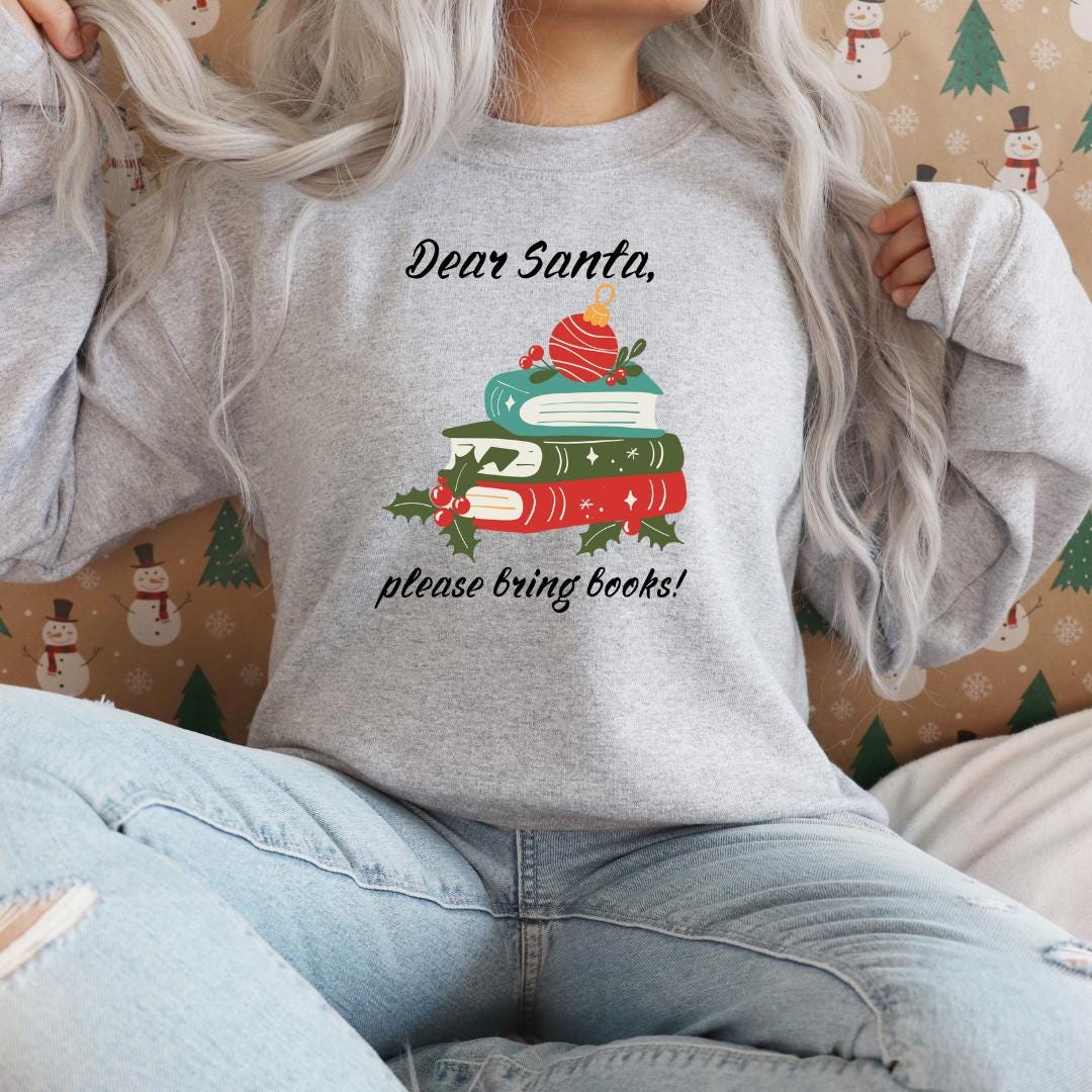 Santa Bring Books SVG and PNG - Etsy