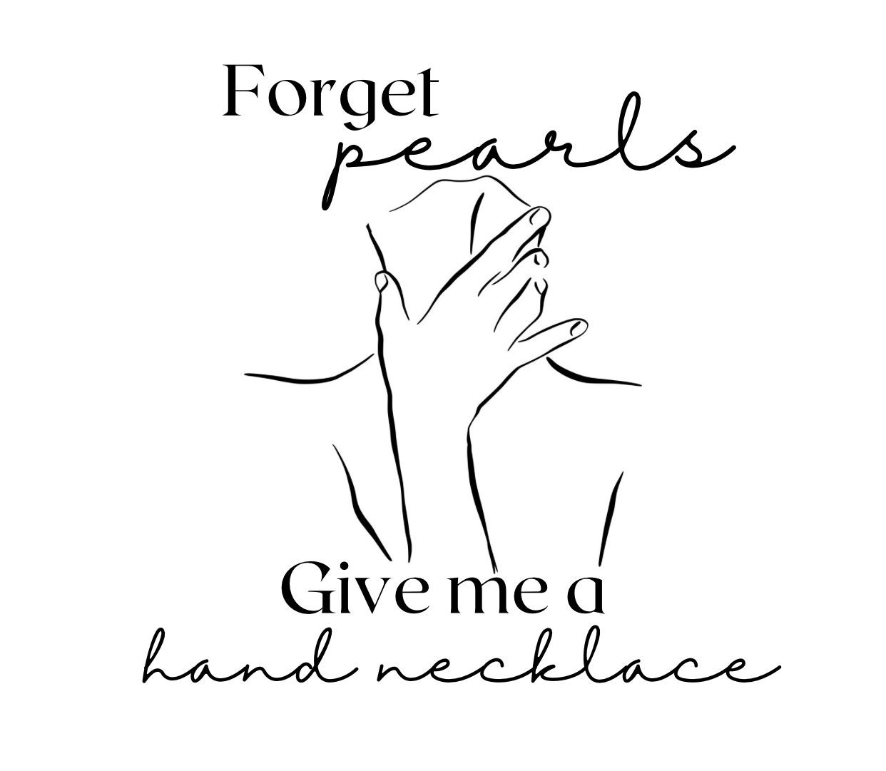 Hand Necklace SVG/PNG - Etsy