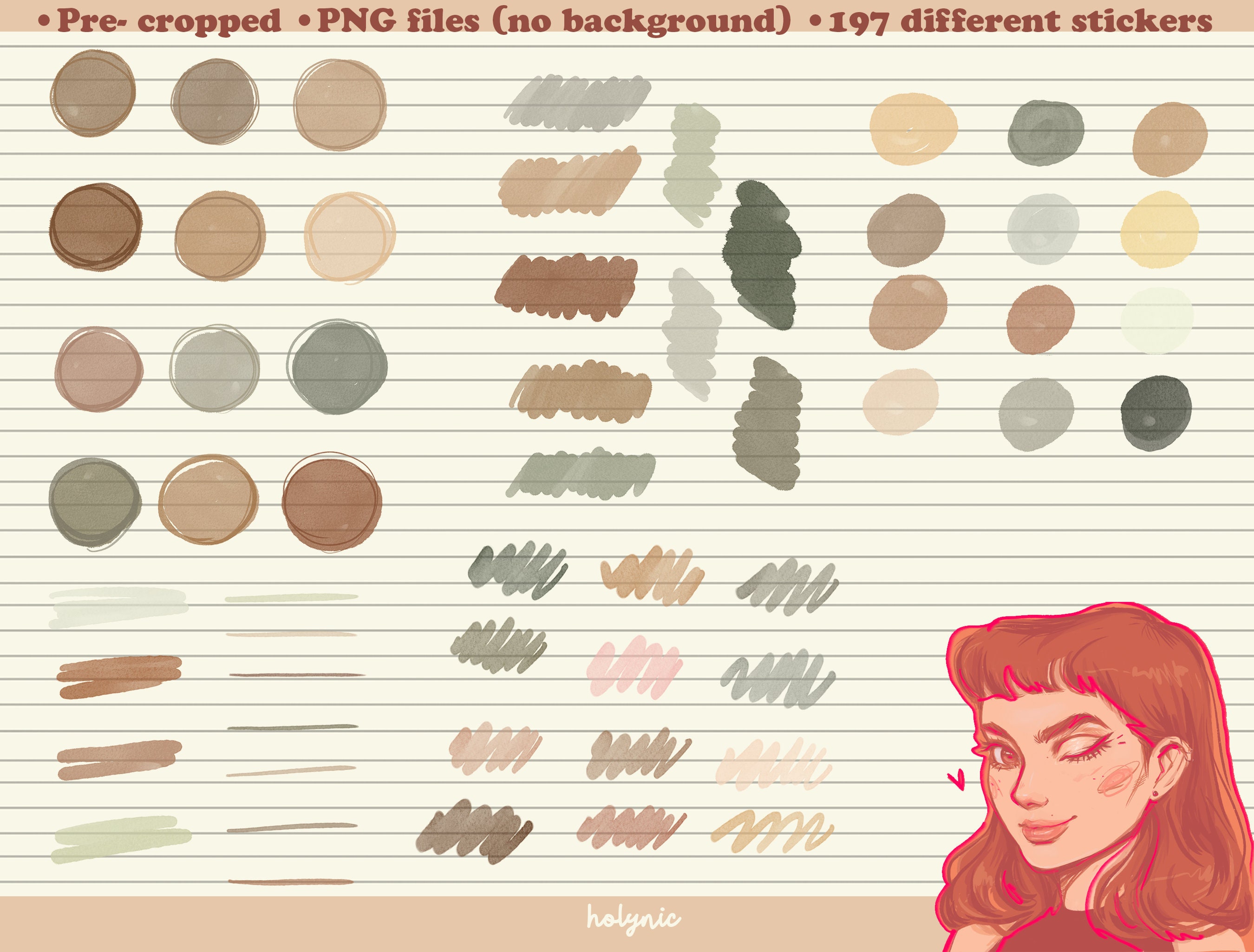 197 Watercolor Sticky Notes and Washi Tape Set for Digital Planners - Etsy