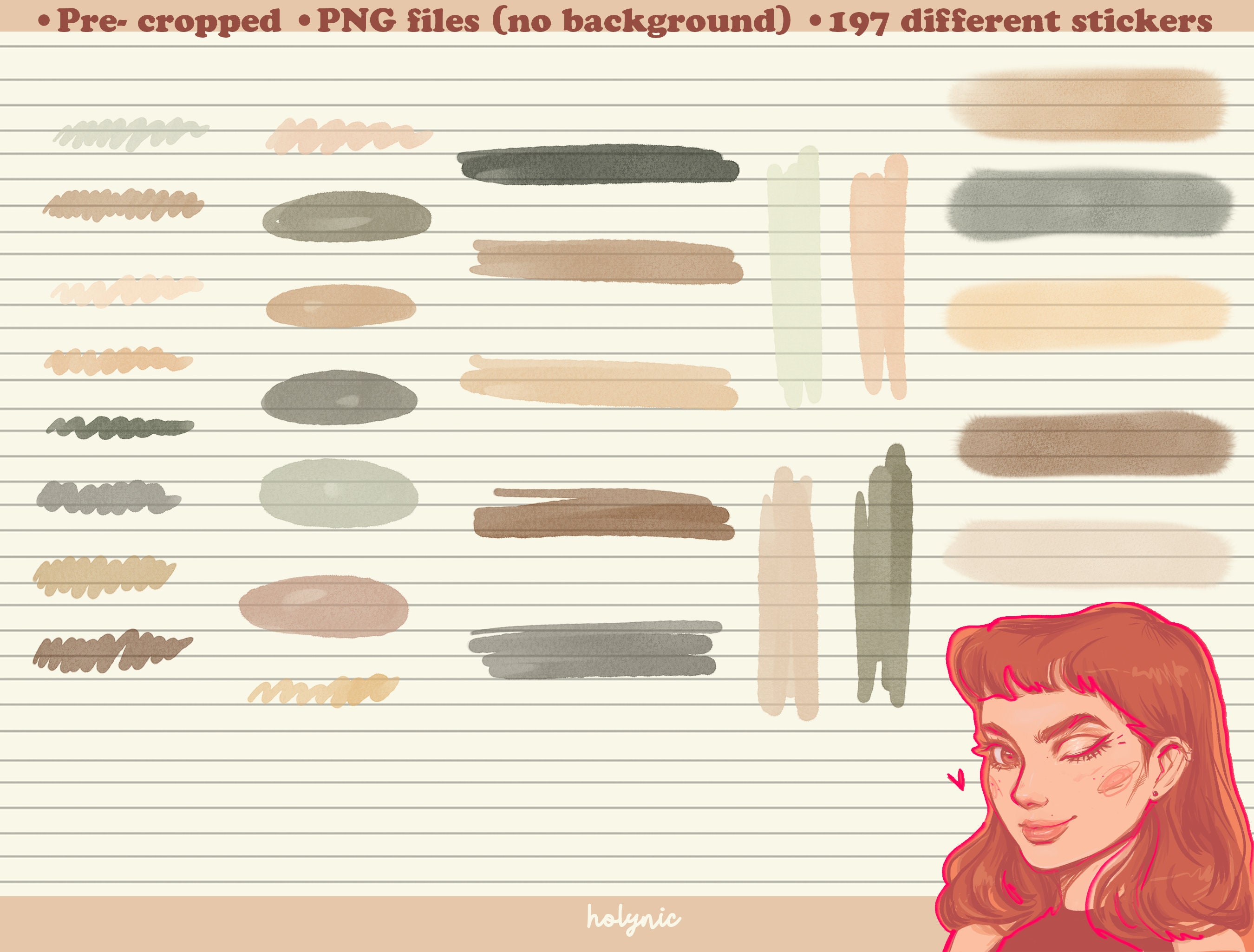 197 Watercolor Sticky Notes and Washi Tape Set for Digital Planners - Etsy