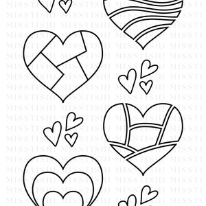 Printable Valentine's Day Themed Coloring Pages - 8.5 in X 11 in ...