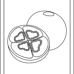 Printable Fruit Themed Coloring Pages, Digital Download 8.5in X 11in - Etsy