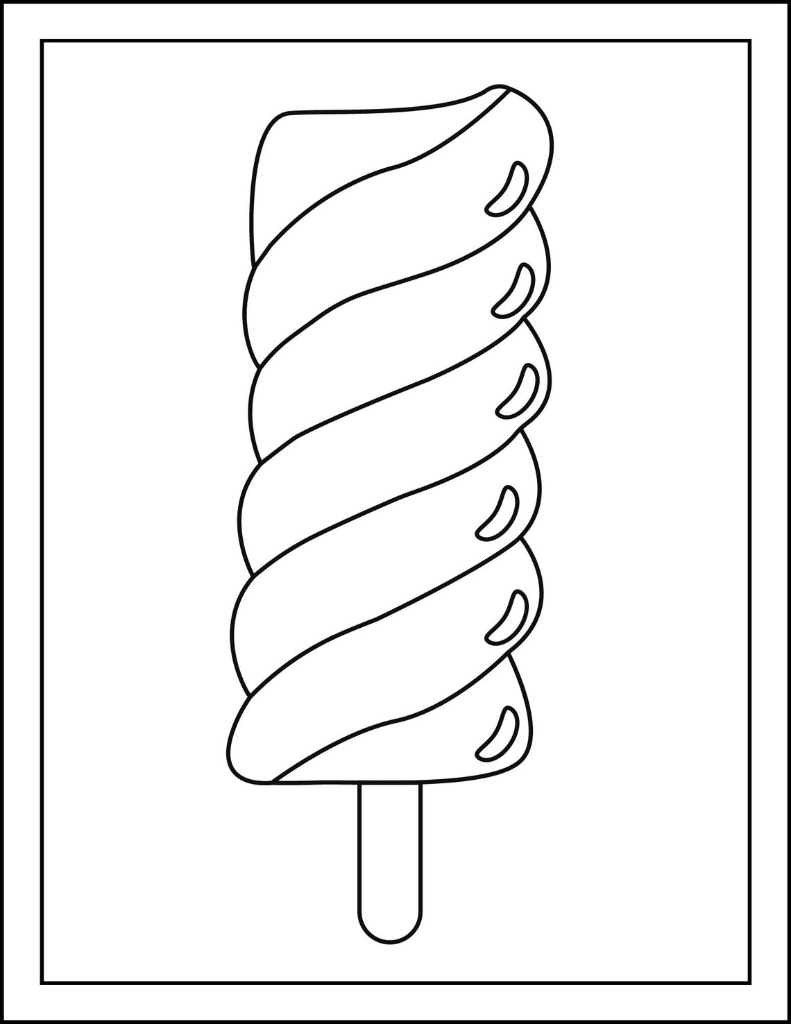 Printable Dessert Themed Coloring Pages, Digital Download 8.5in X 11in ...