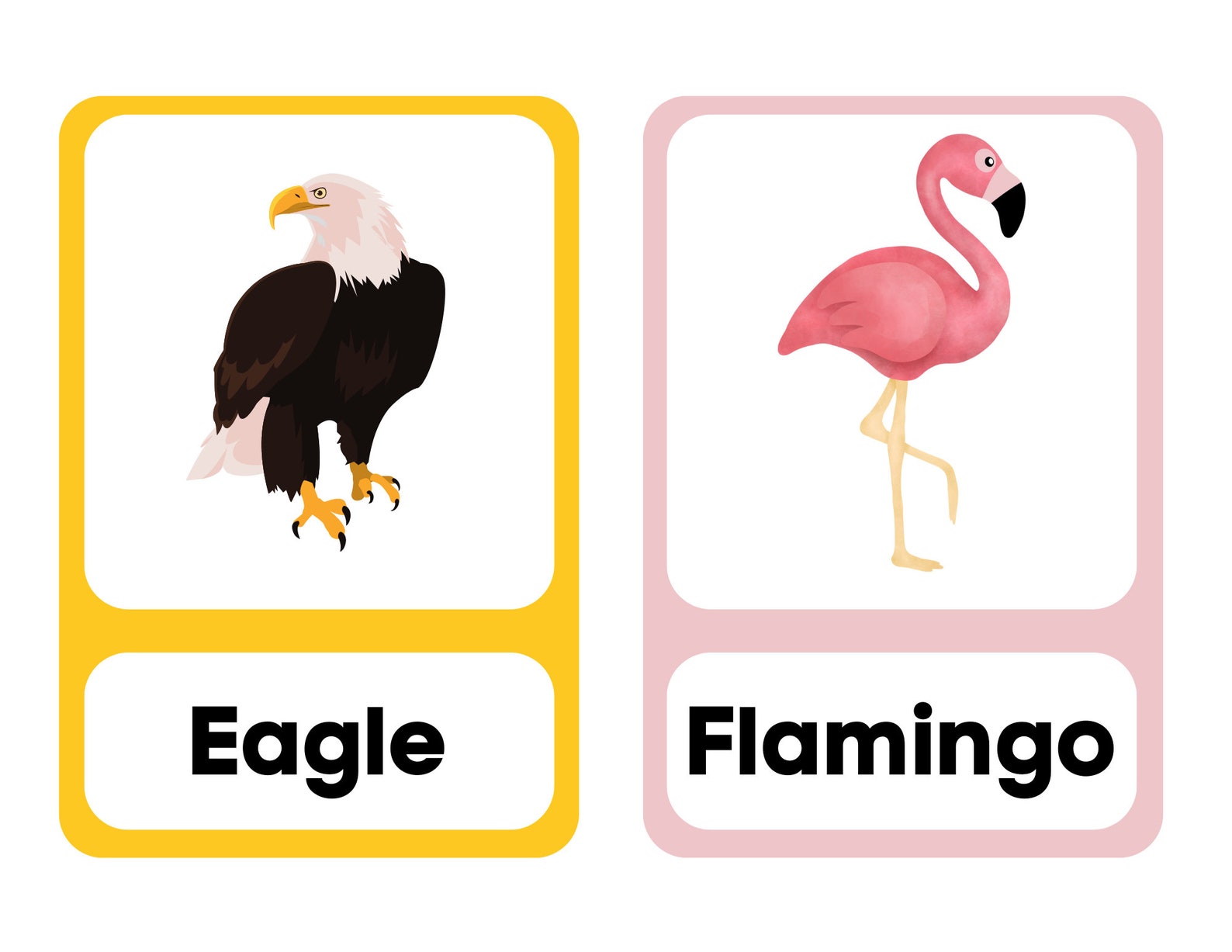 Printable Kids A-Z Flashcards - Animal Theme, Digital Download 11in X 8 ...