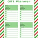 BUNDLE! Holiday Gift Planner and Dear Santa Letter - Green - Printable ...