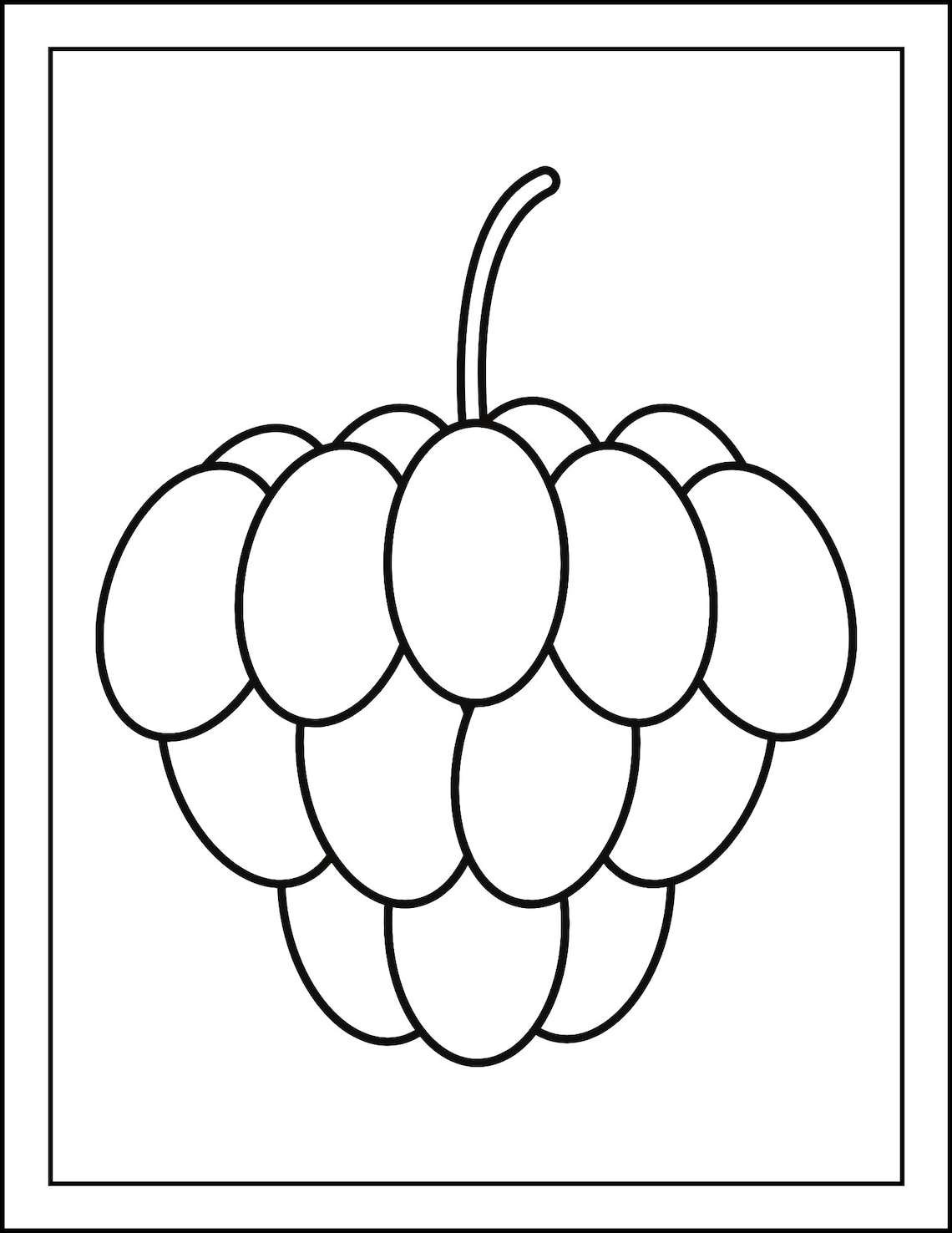 Printable Fruit Themed Coloring Pages, Digital Download 8.5in X 11in - Etsy