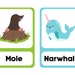 Printable Kids A-Z Flashcards - Animal Theme, Digital Download 11in X 8 ...