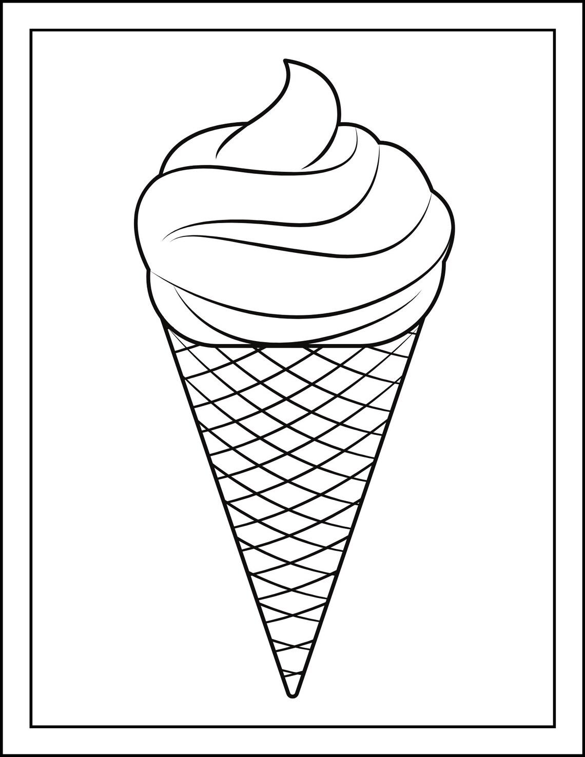 Printable Dessert Themed Coloring Pages, Digital Download 8.5in X 11in ...