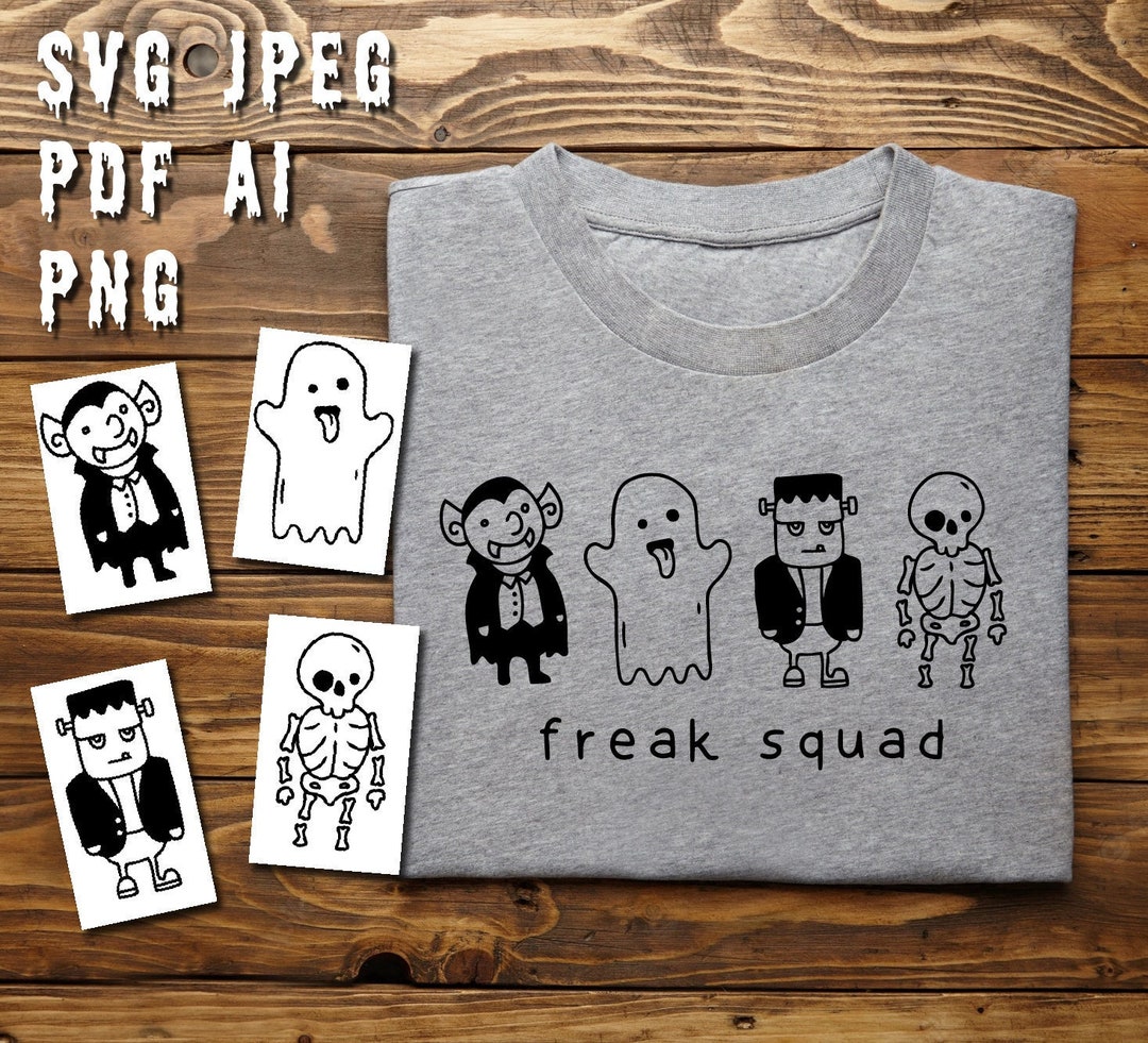 Halloween SVG Dracula Svg, Ghost Svg, Frankenstein Svg, Skeleton Svg ...