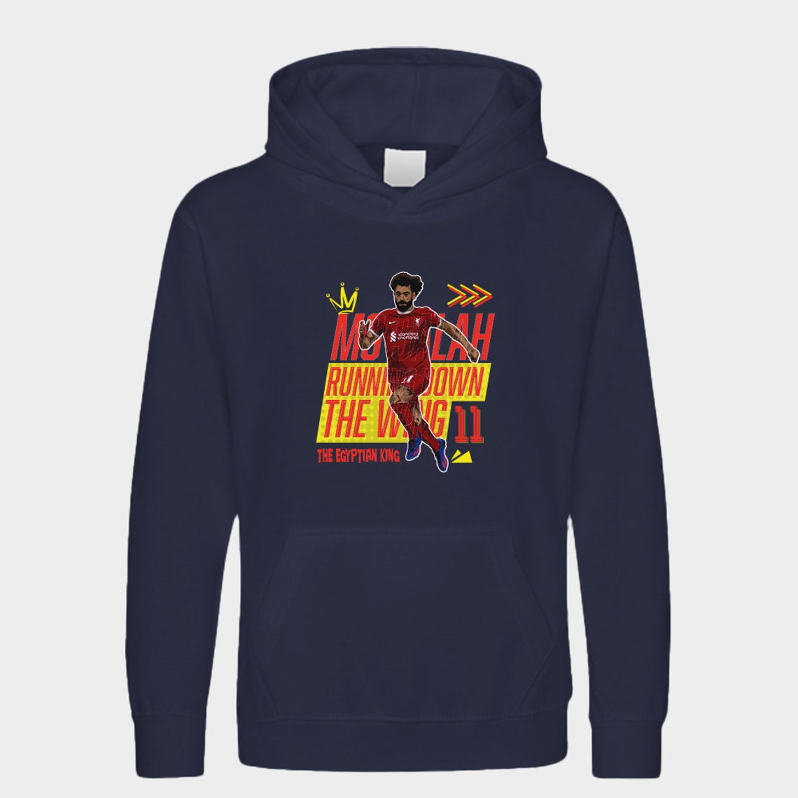 Mo Salah 'running Down the Wing' Liverpool FC Graphic Unisex Hoodies - Etsy
