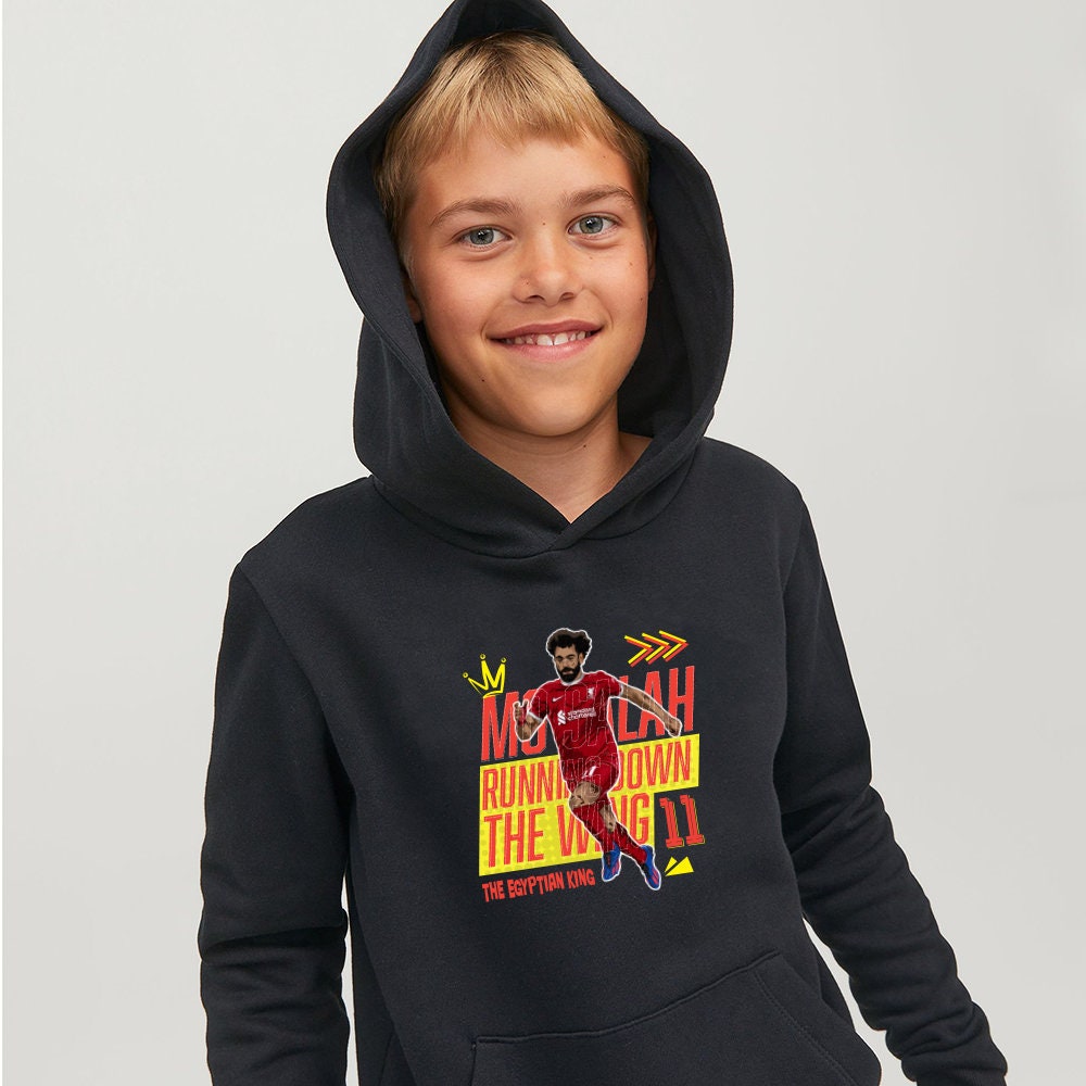 Mo Salah 'running Down the Wing' Liverpool FC Graphic Unisex Hoodies - Etsy