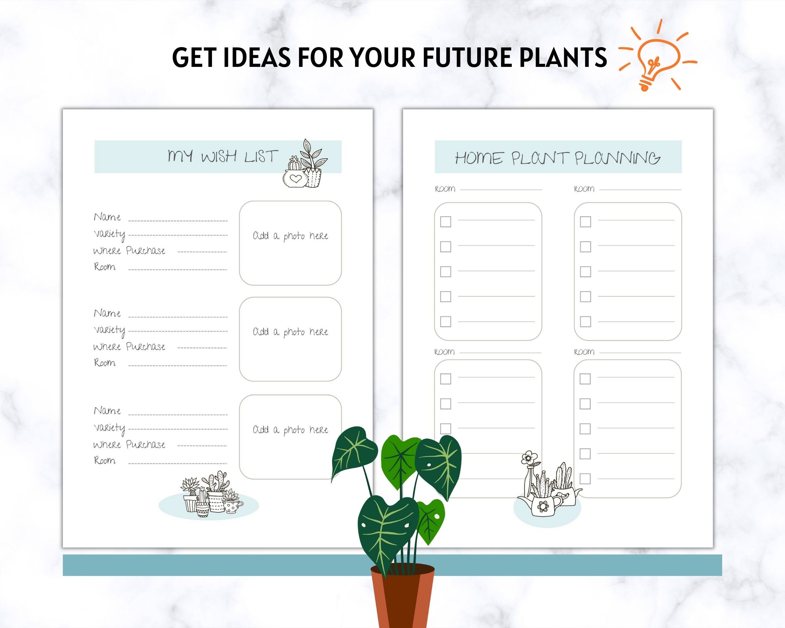 Indoor Plant Journal| Printable Planner| Houseplant Organizer| Plant ...
