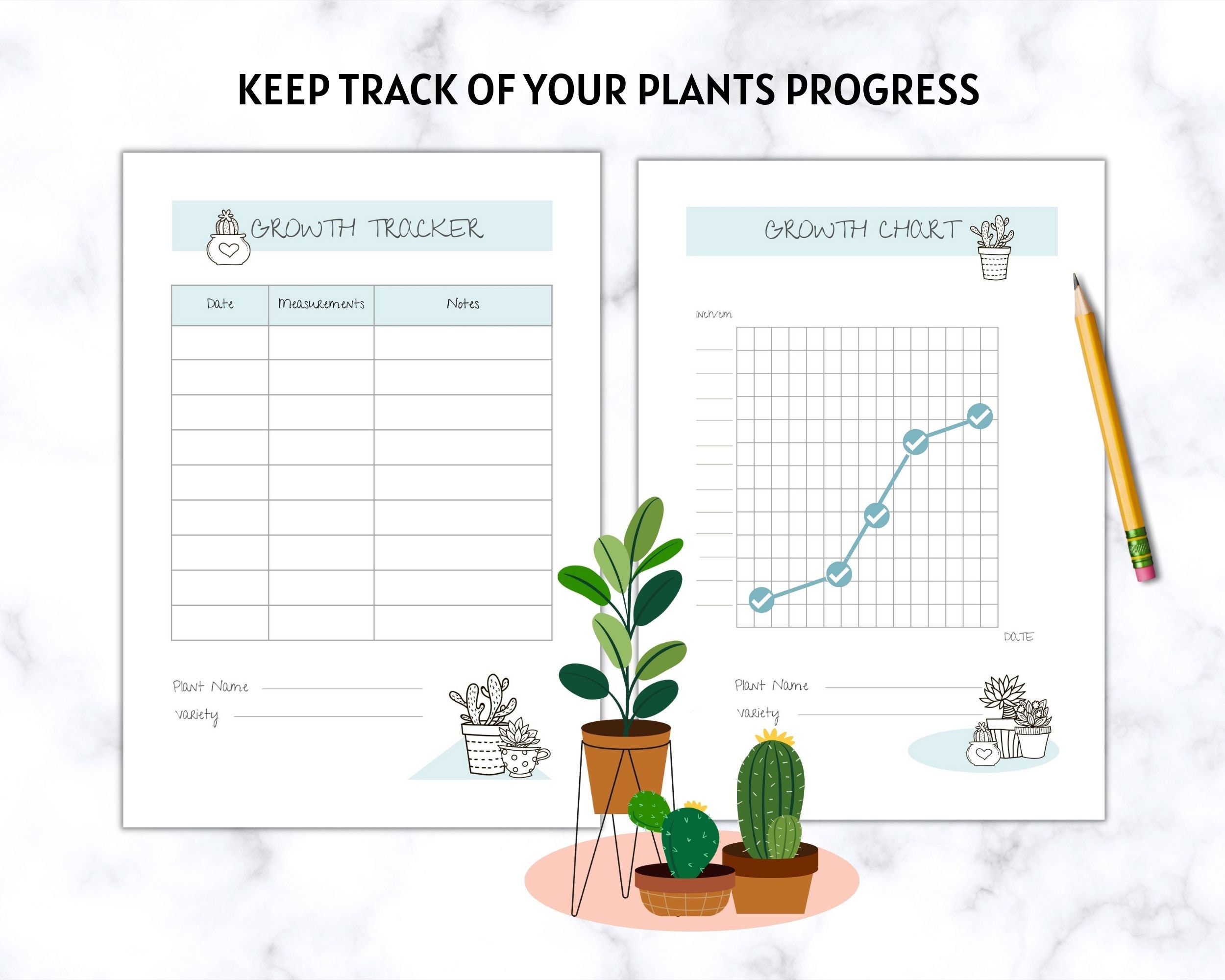 Indoor Plant Journal| Printable Planner| Houseplant Organizer| Plant ...