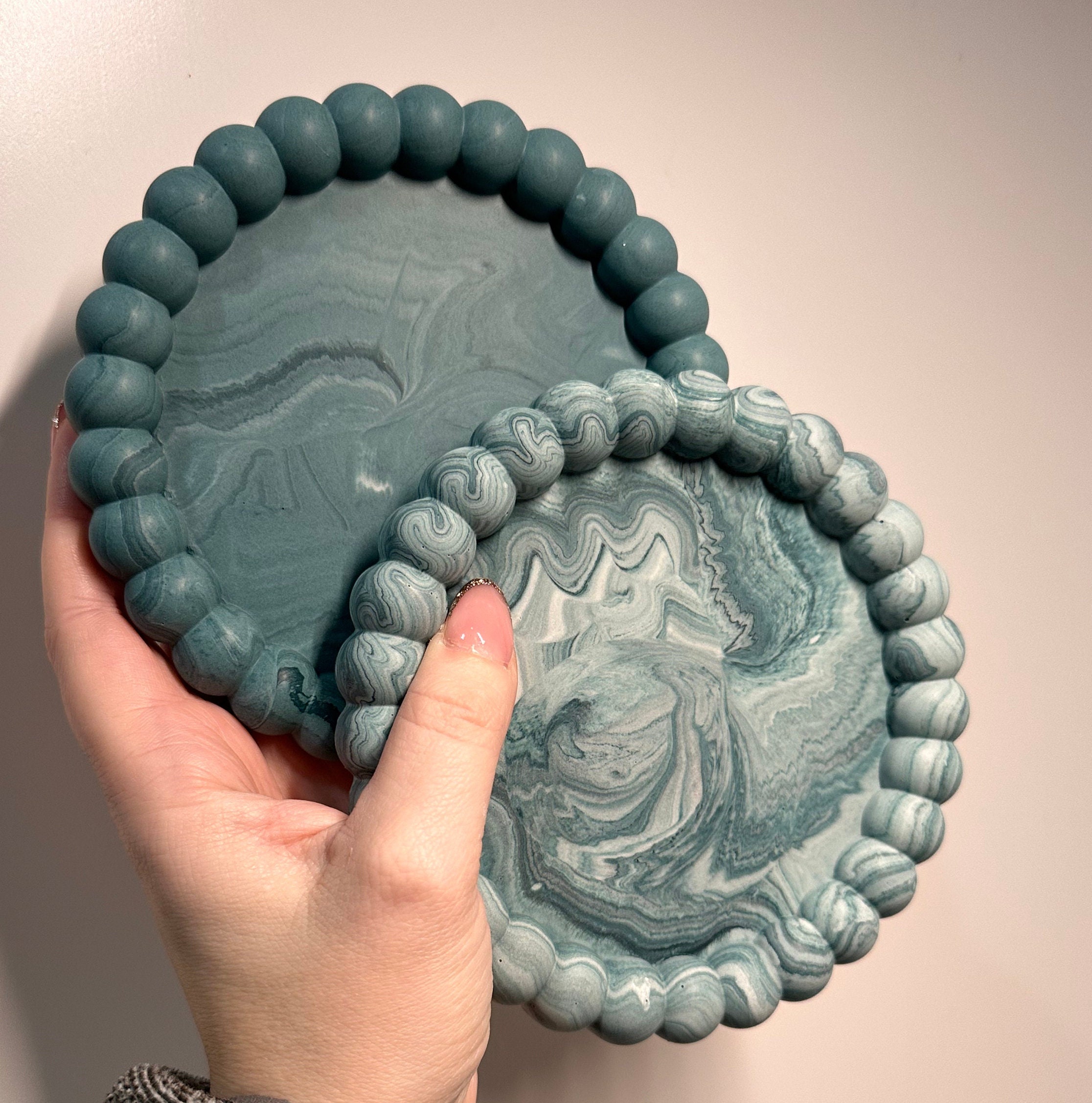 Jesmonite Bubble Plate - Etsy Ireland