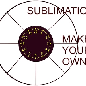 Photo Sublimation Clock SVG - Etsy