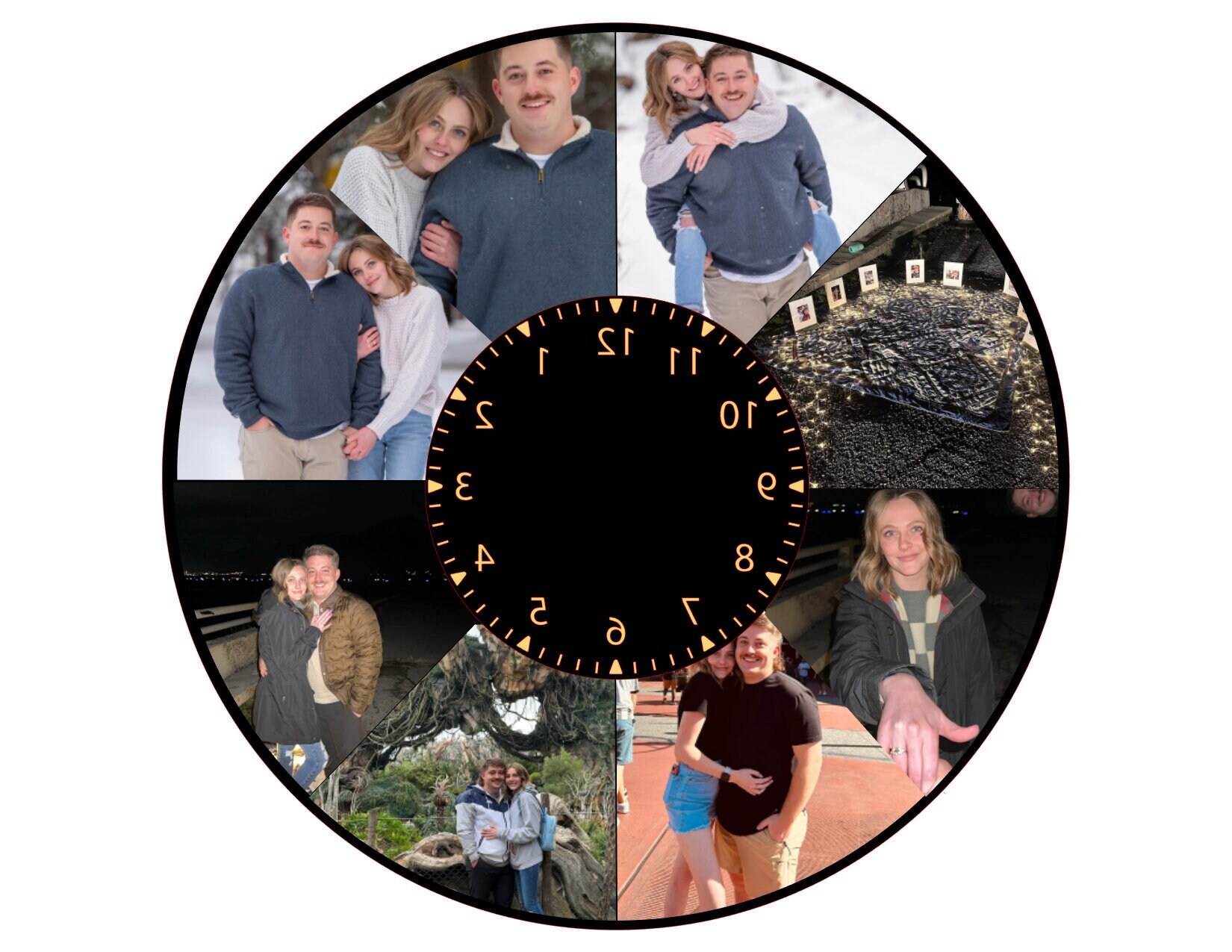 Photo Sublimation Clock SVG - Etsy