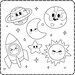 Coloring Pages Set of 50 Pages. Cute Coloring Pages for Children and ...