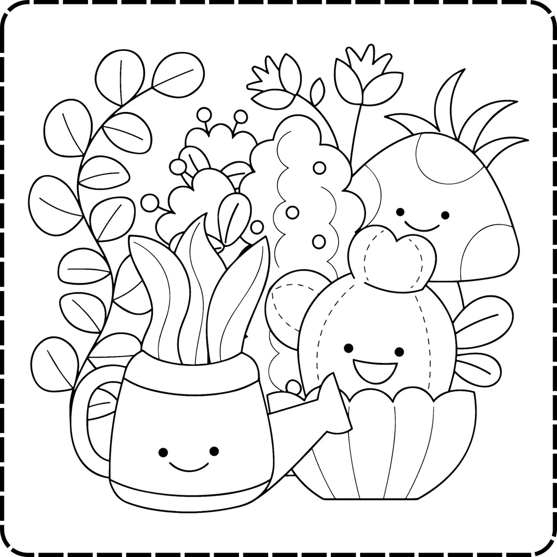 Coloring Pages Set of 50 Pages. Cute Coloring Pages for Children and ...
